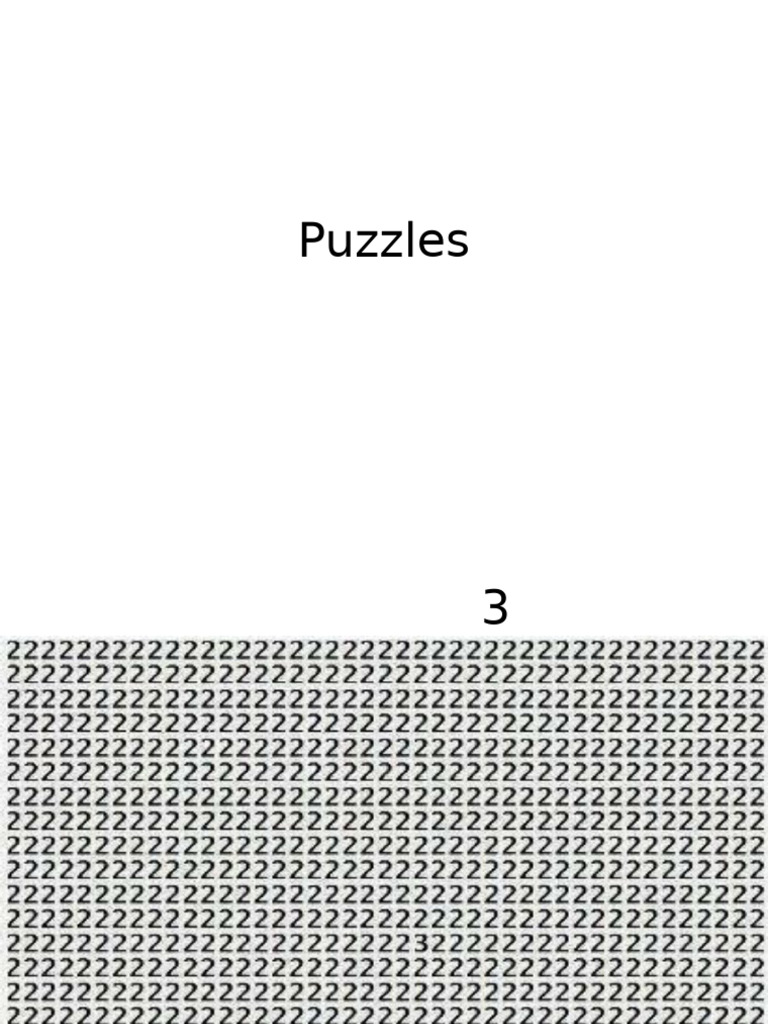 Puzzles 2 | PDF