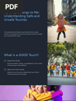 Kids' Guide to Safe Touches | PDF