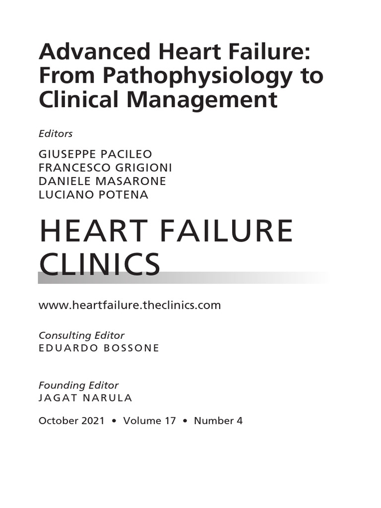 Advanced Heart Failure From Pathophysiology to Cl | PDF