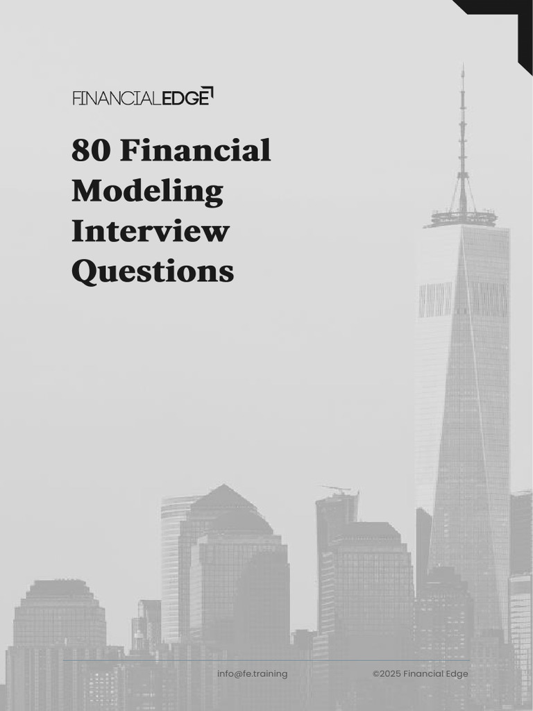 Financial Modeling Interview Questions | PDF | Financial Ratio | Expense