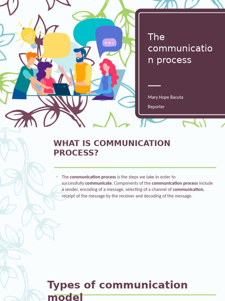 The Communication Process | PDF