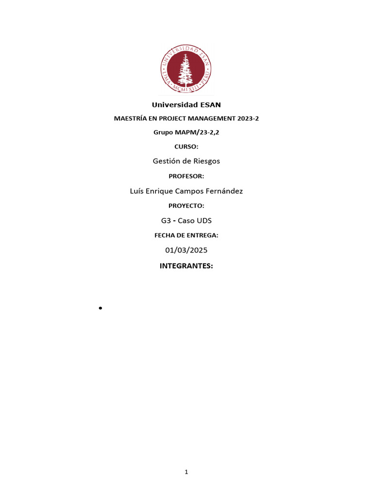 G3 - Caso UDS | PDF | Enseñando | Aprendizaje