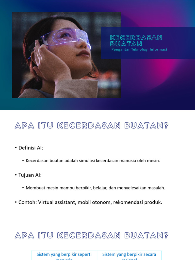 Memahami Kecerdasan Buatan AI | PDF
