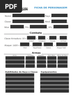 Ficha de Personagem Personalizada RPG | PDF