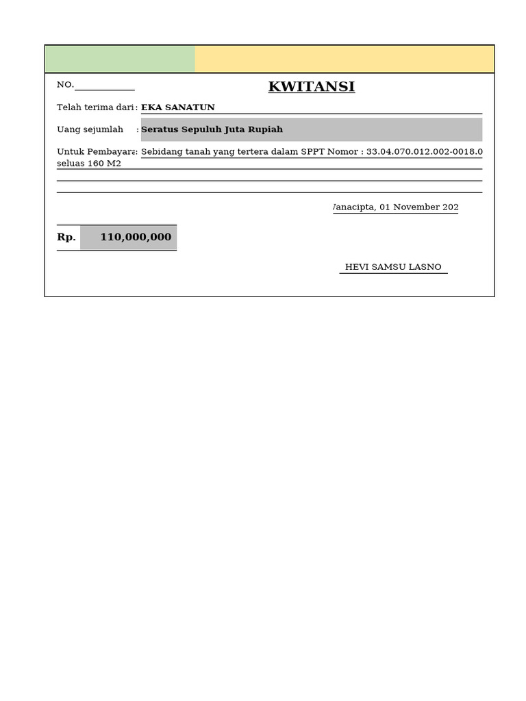 KWITANSI | PDF
