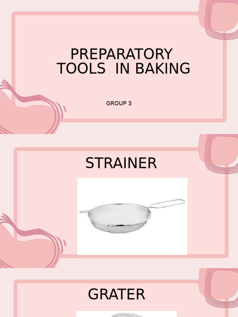 Preparatory Tools in Baking | PDF