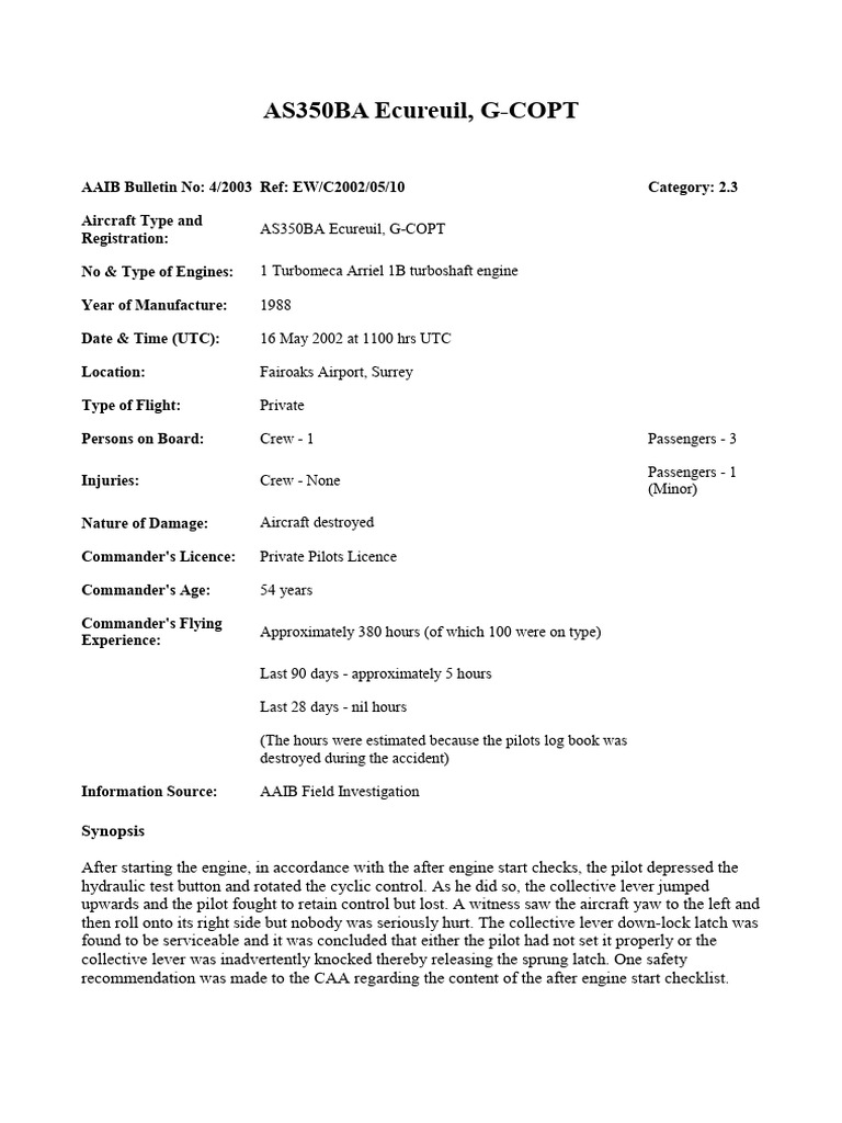 Dft Avsafety PDF 507900 | PDF | Aircraft | Aviation