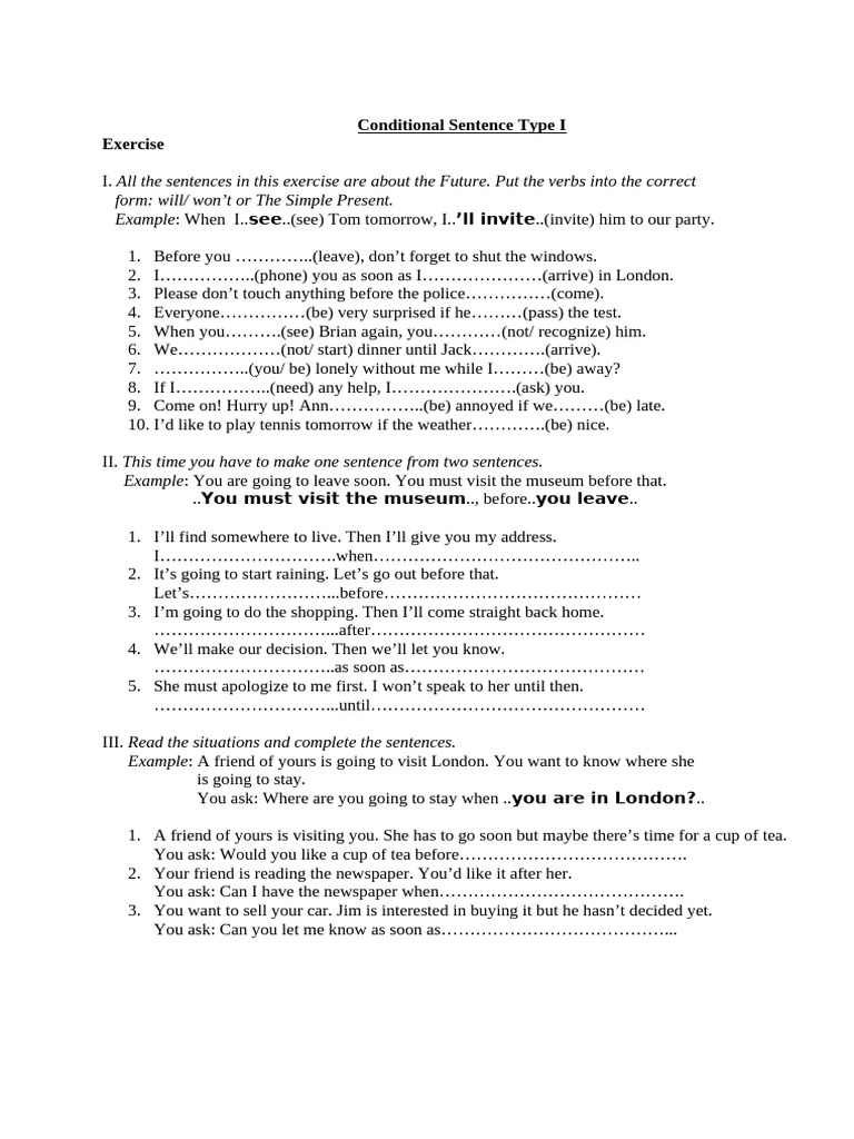 Soal Conditional Sentences 1 | PDF