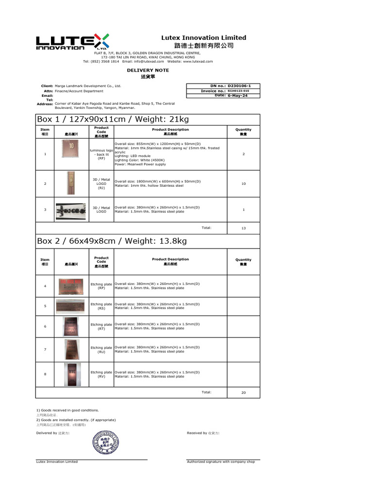 Deliver - Note (1) For Singage | PDF | Steel | Mechanical Engineering