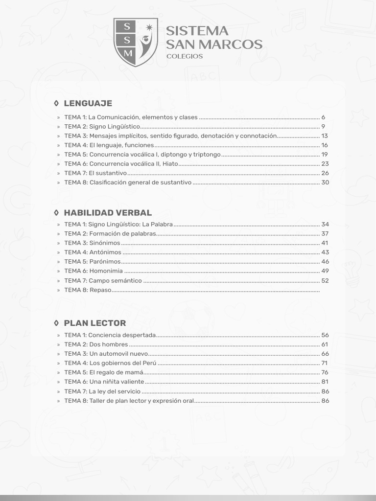 6to Primaria - Letras (I Bimestre) | PDF | Comunicación | Comunicación ...