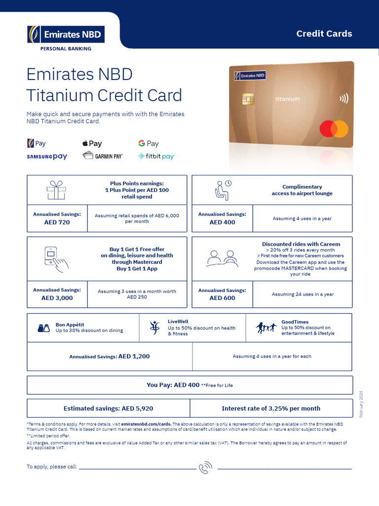 MC Titanium Credit Card Value Chart | PDF
