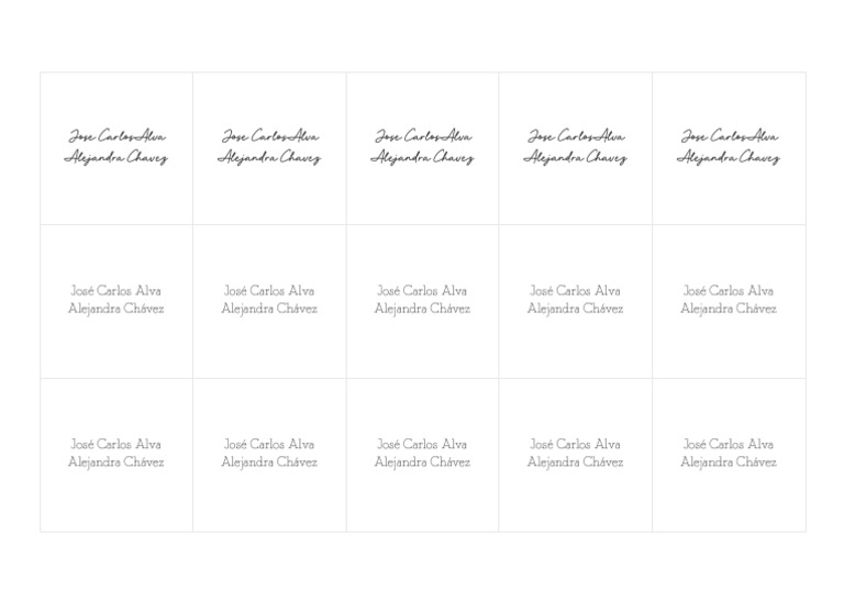 Tarjetas Personales Jose Ale | PDF