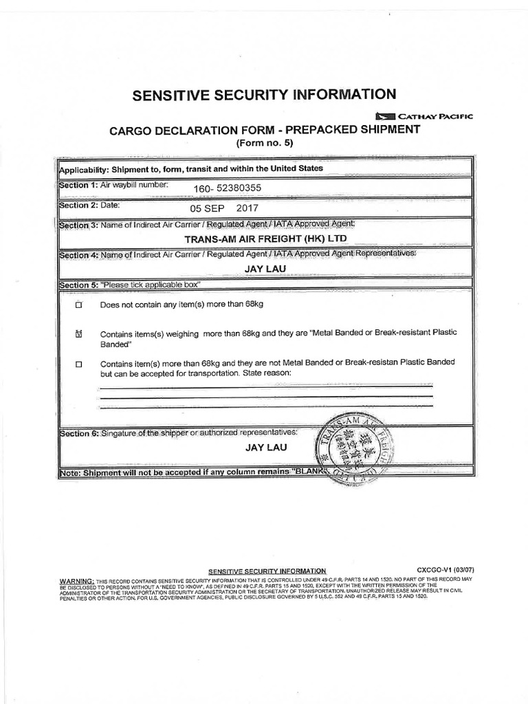 CX SECURITY FORM | PDF
