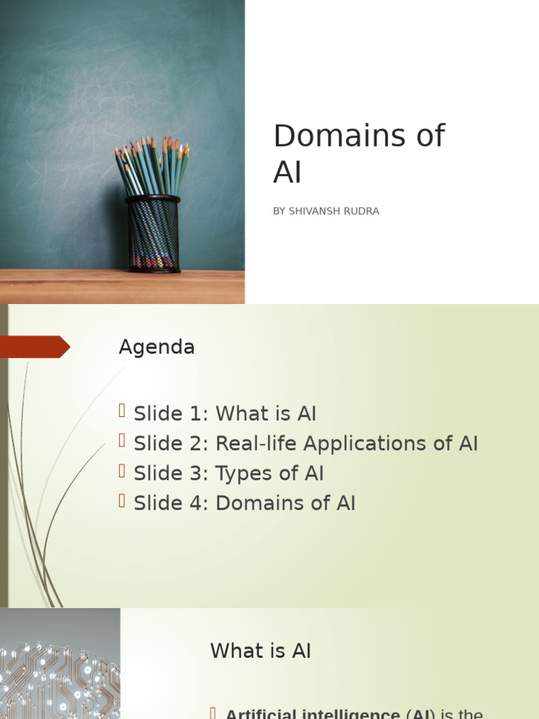 Domains of AI | PDF