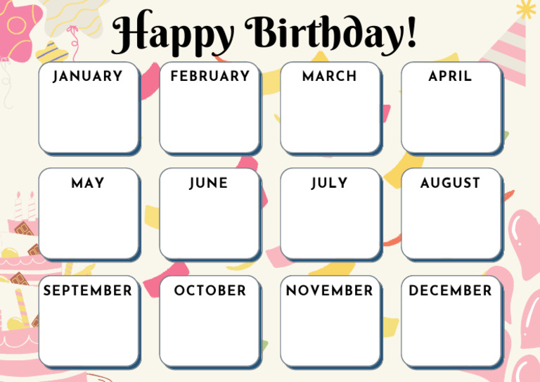 Colorful Birthday Poster Design | PDF