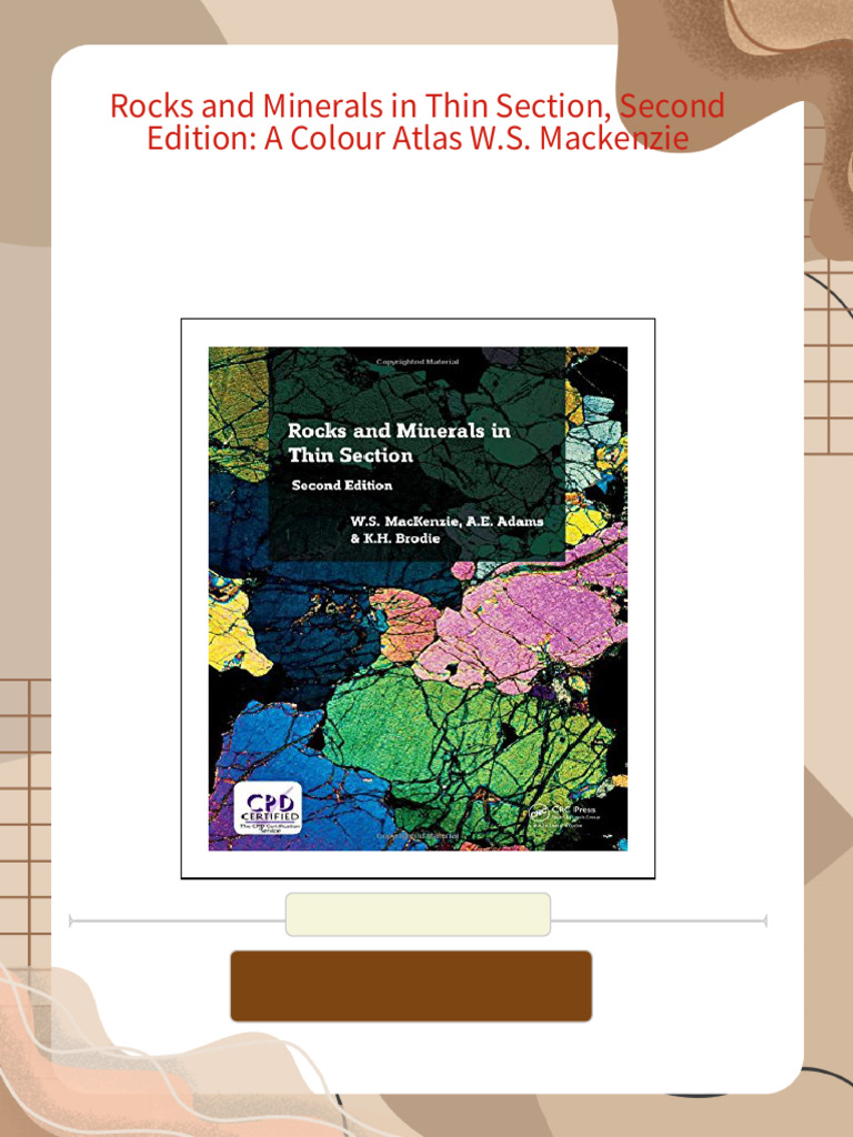 Rocks and Minerals in Thin Section, Second Edition: A Colour Atlas W.S. Mackenzie - Download The ...