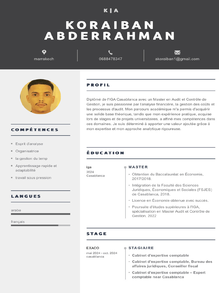 KORAIBAN ABDERRAHMAN . CV | PDF