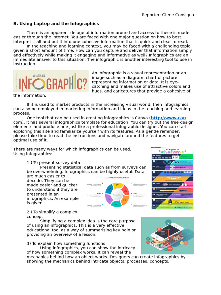 TEACHING TECHNOLOGY Report | PDF | Infographics | Information