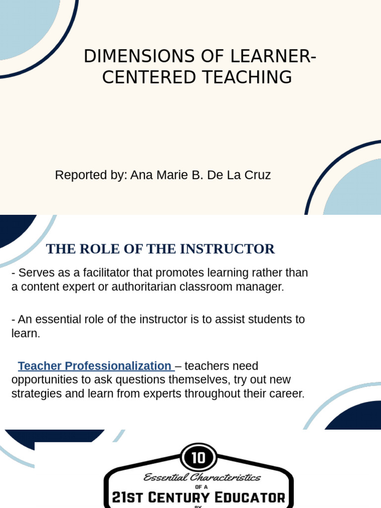 The Role of The Instructor | PDF | Learning | Teachers