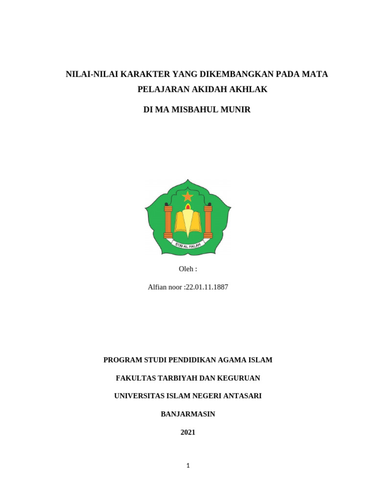 (Proposal) Muhammad Zulfahmi Arief 190101010402 | PDF