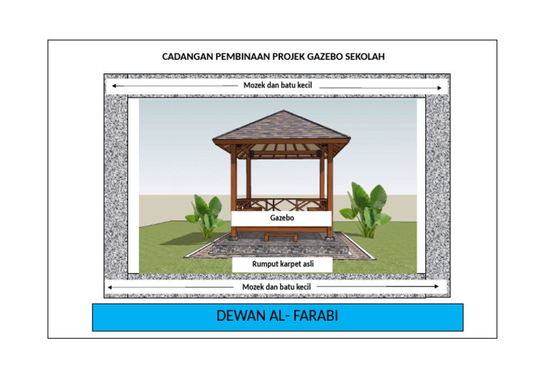 Gambar Lakaran Gazebo | PDF