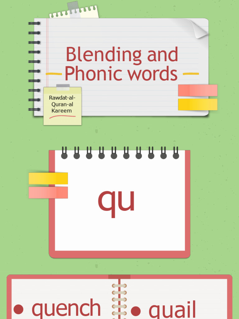 Phonics Blending Guide for Kids | PDF