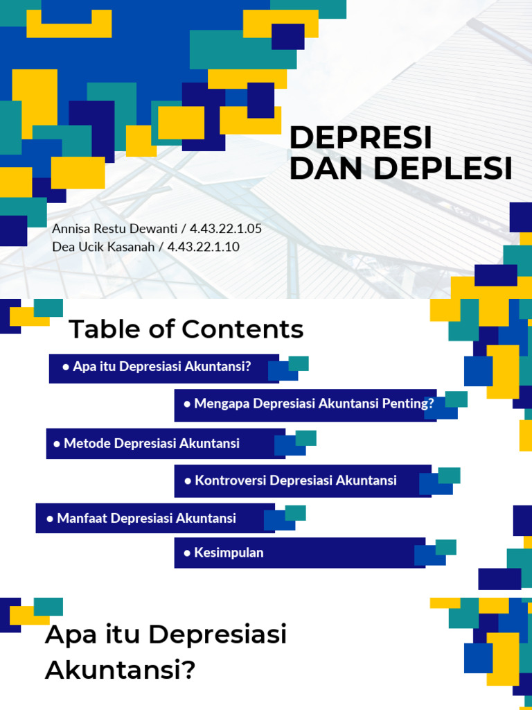 Panduan Lengkap Depresiasi dan Deplesi | PDF