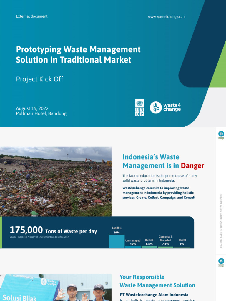 Paparan Waste 4 Change - UNDP External Kick Off | PDF | Waste ...