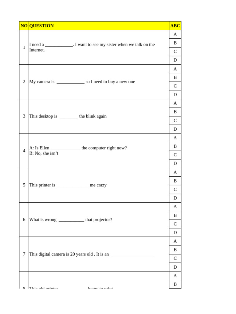 ENT1226 Tiếng Anh 1.2 | PDF