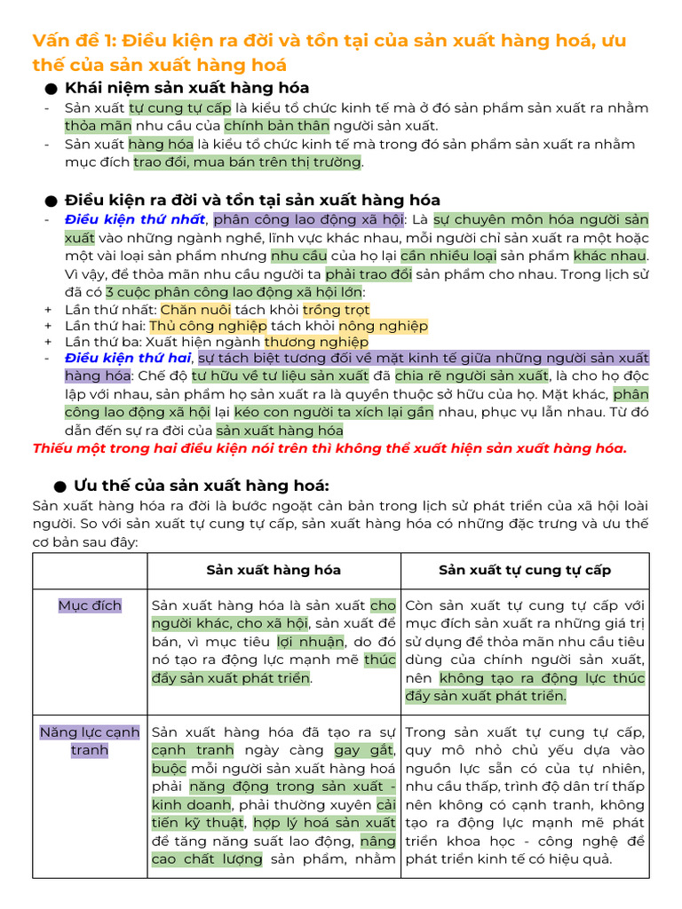ĐỀ CƯƠNG ÔN THI KTCT | PDF