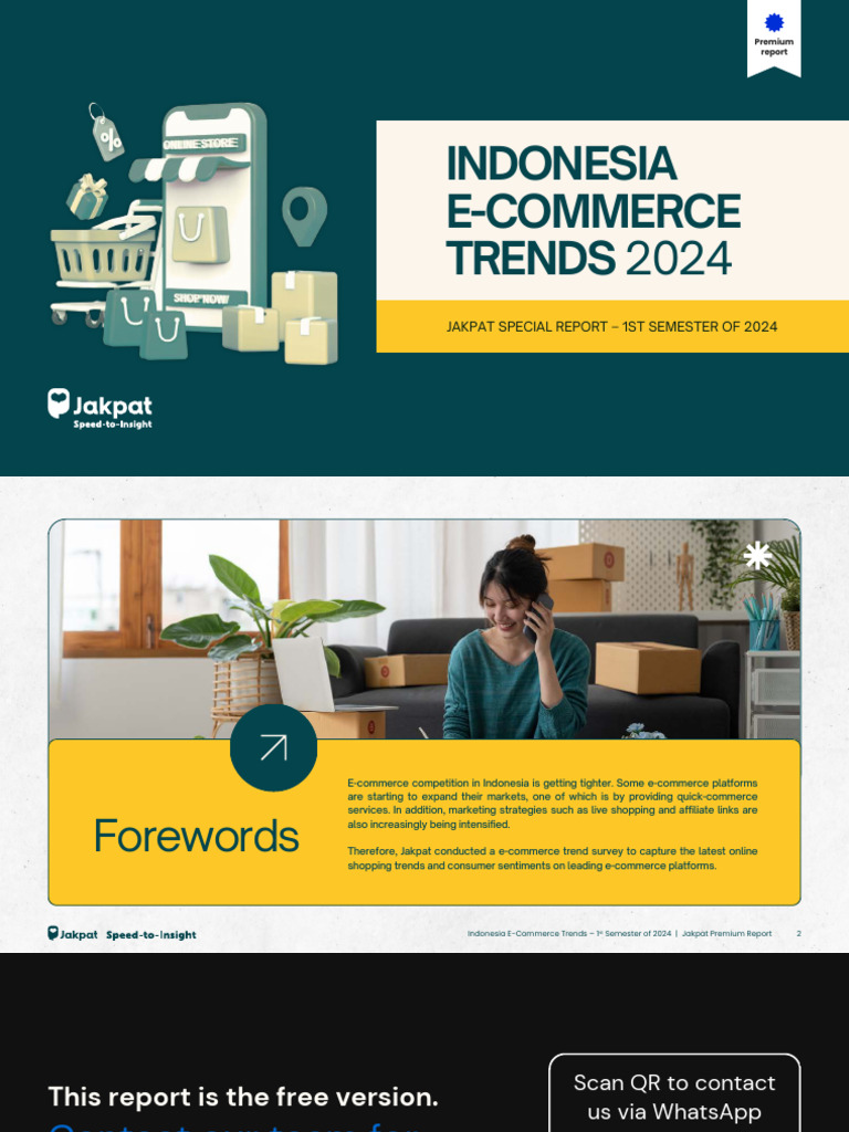 PDF Report Indonesia E-Commerce Trends of 1st Semester - Jakpat Special Report 2024 44237 | PDF ...