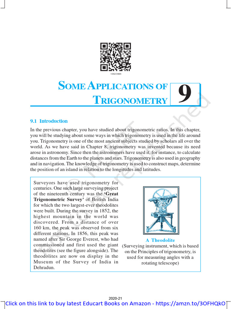 Trigonometry Applications in Real Life | PDF | Surveying | Trigonometry