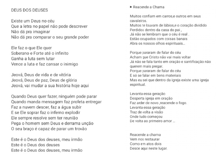 Reacende A Chama | PDF