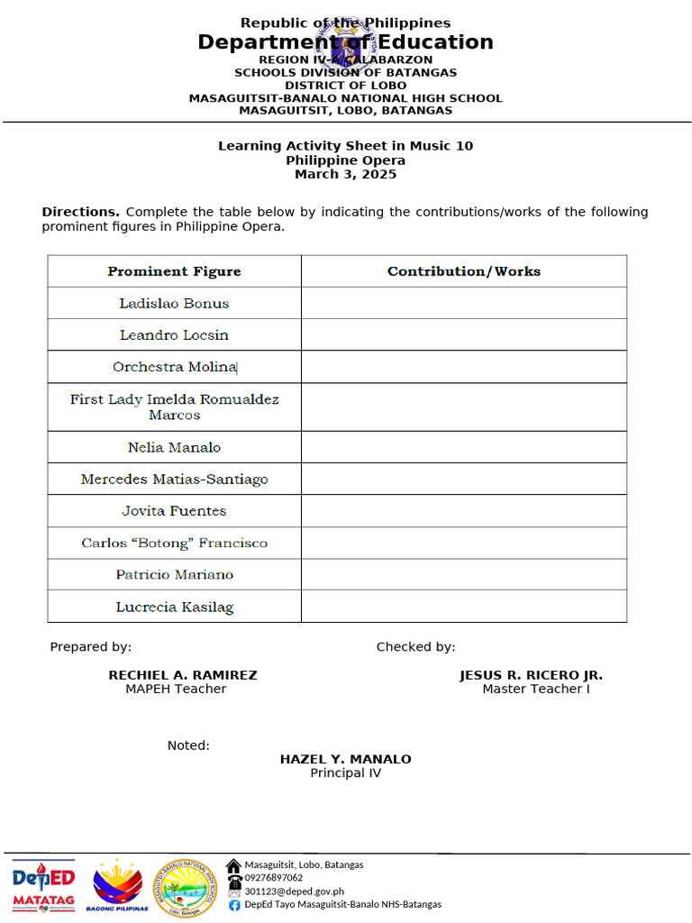 Activity-Music-10-March-3 | PDF