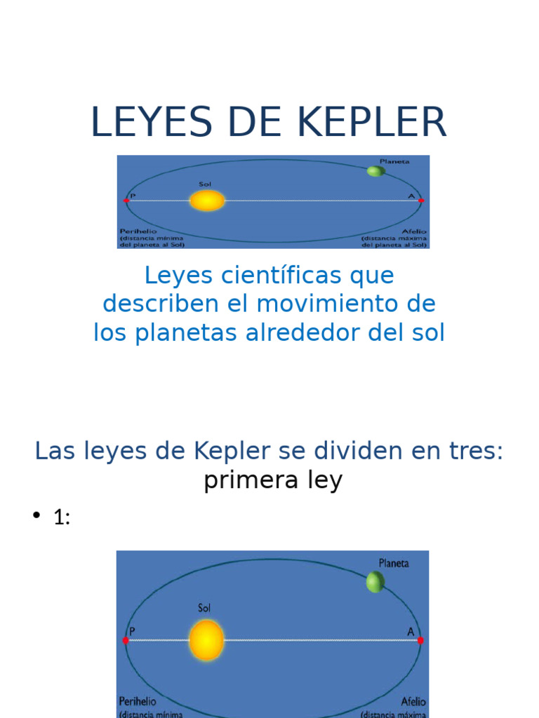LEYES DE KEPLER | PDF