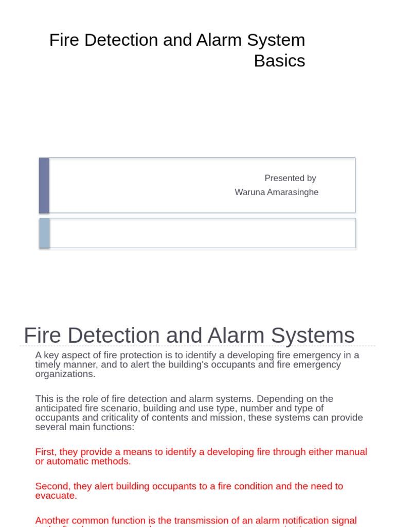 Fire Detection and Alarm System Overview | PDF | Ion | Physical Phenomena