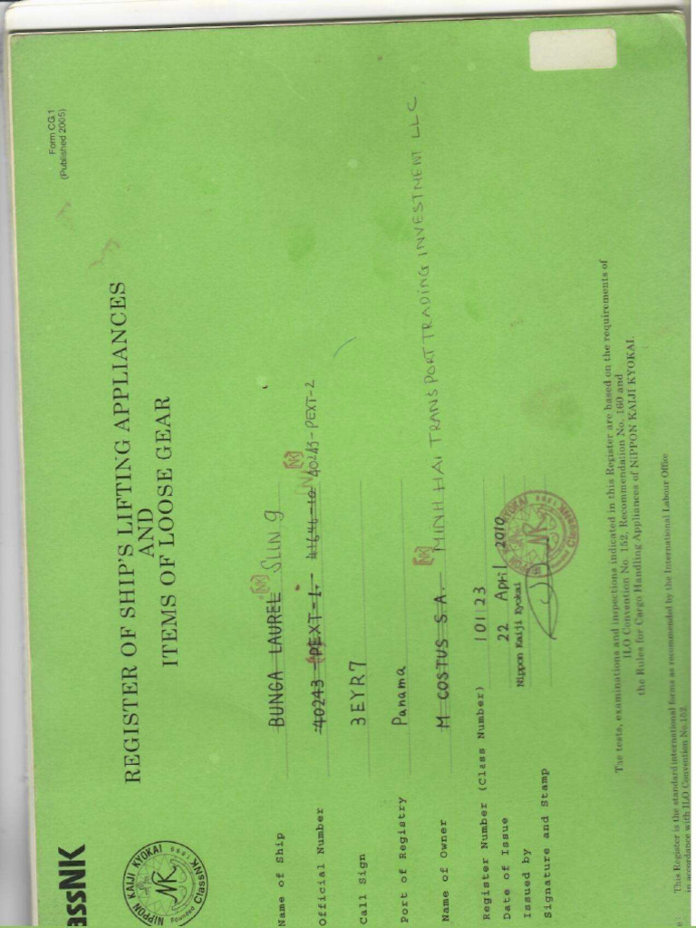 Thorough Examination of Lifting Appliances and Loose Gear | PDF