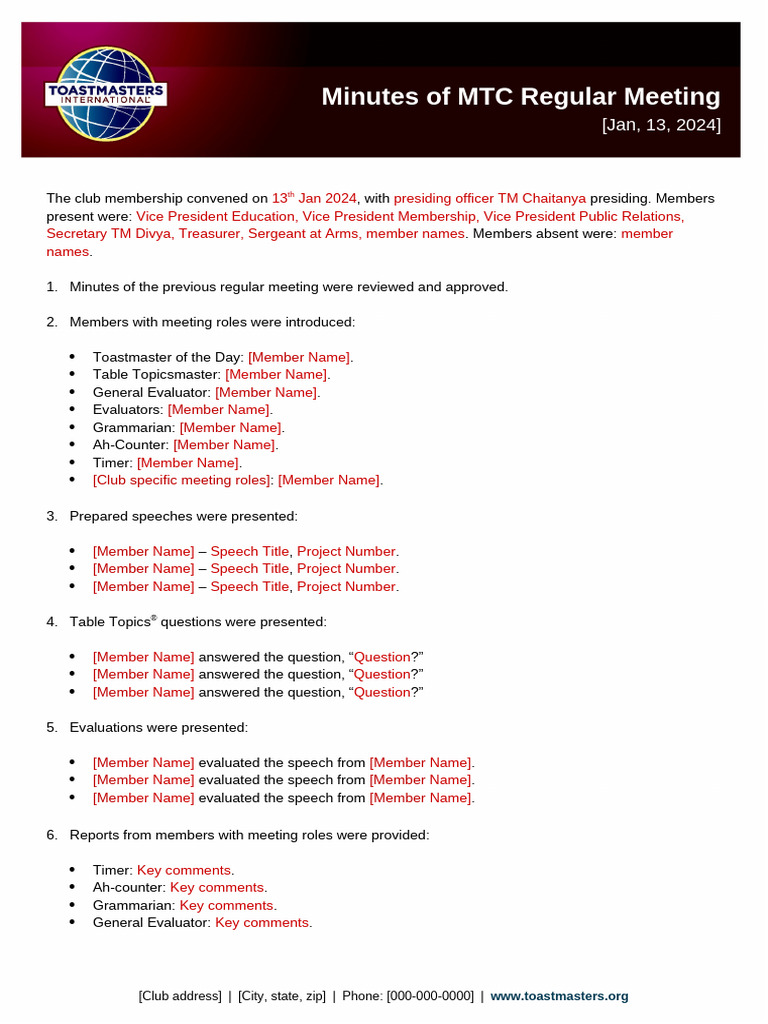 Minutes of MTC Regular Meeting - 13.01 | PDF | Government