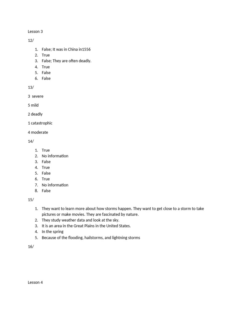 Unit 5_ Lesson3&4 | PDF