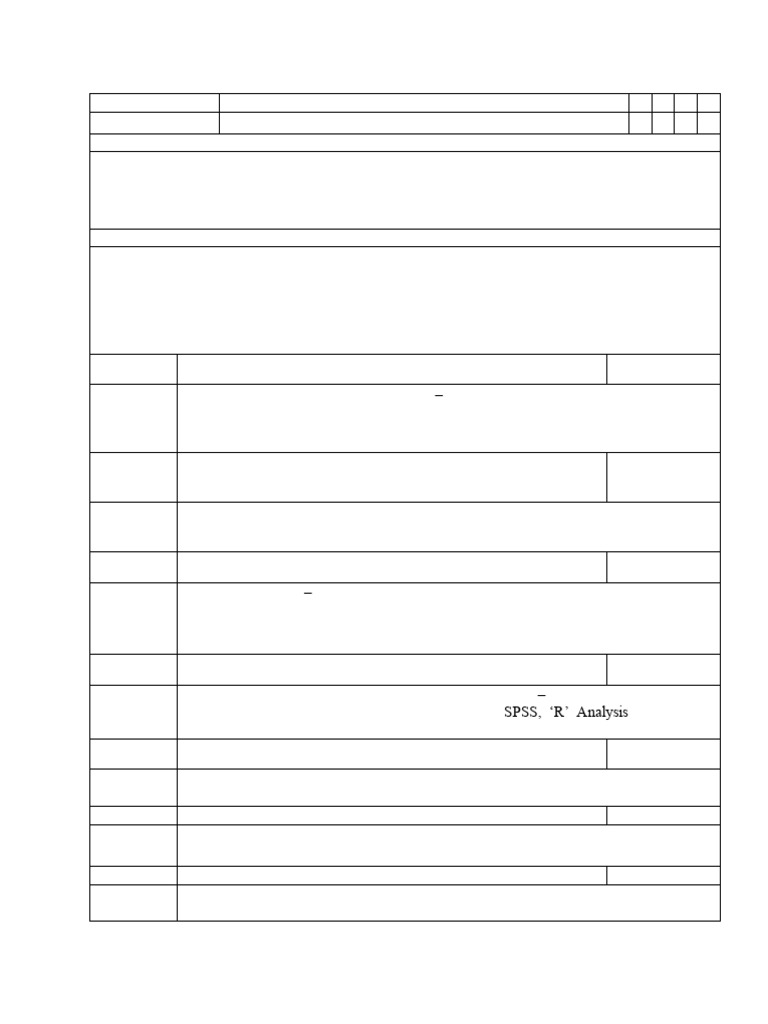 Syllabus VAC 250305 211925 | PDF | Analysis | Data