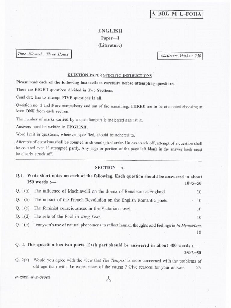 General English Old Paper | PDF