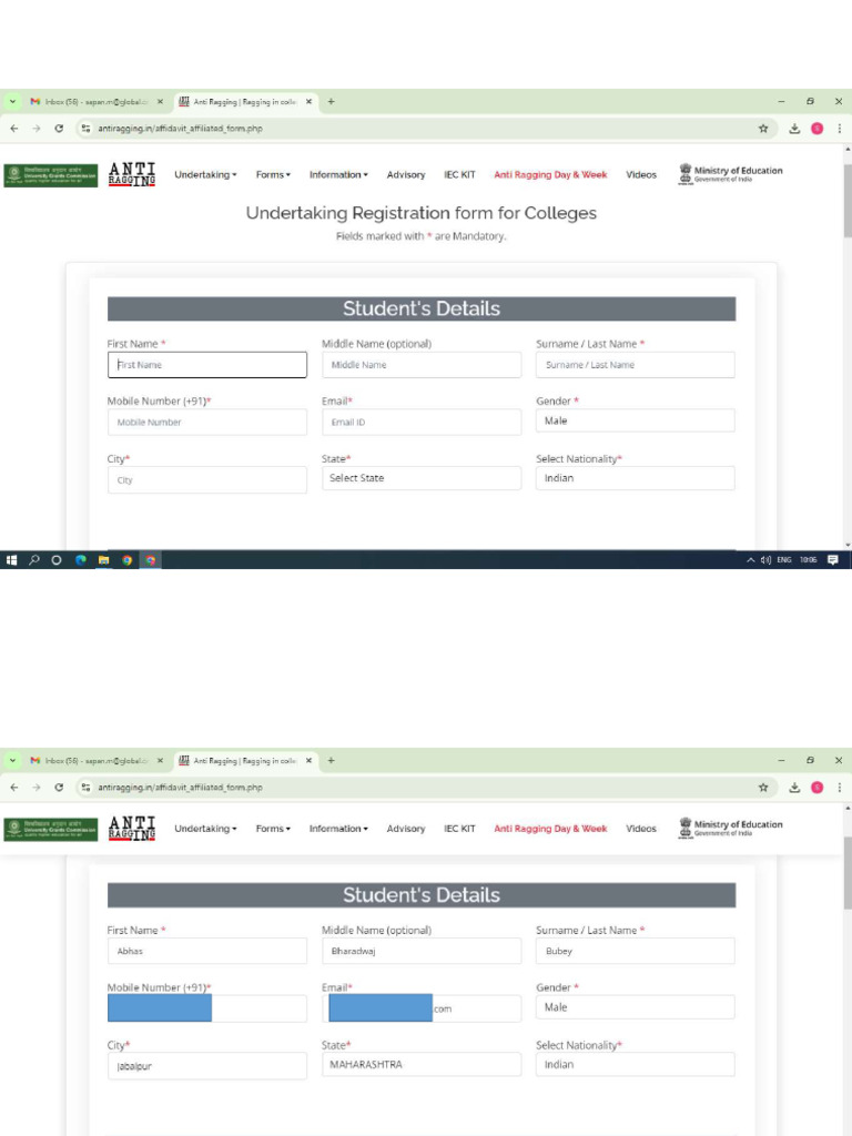 Anti-Ragging Screens | PDF