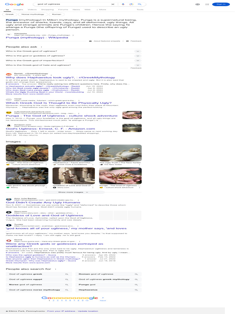 God of Ugliness - Google Search | PDF | Deities | Mythology