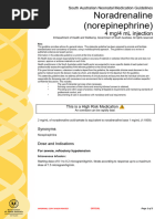 Noradrenaline Infusion Rate Guidelines | PDF | Dose (Biochemistry ...
