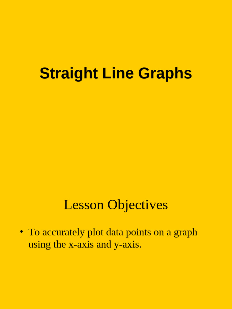 Plotting Straight Line | PDF | Cartesian Coordinate System