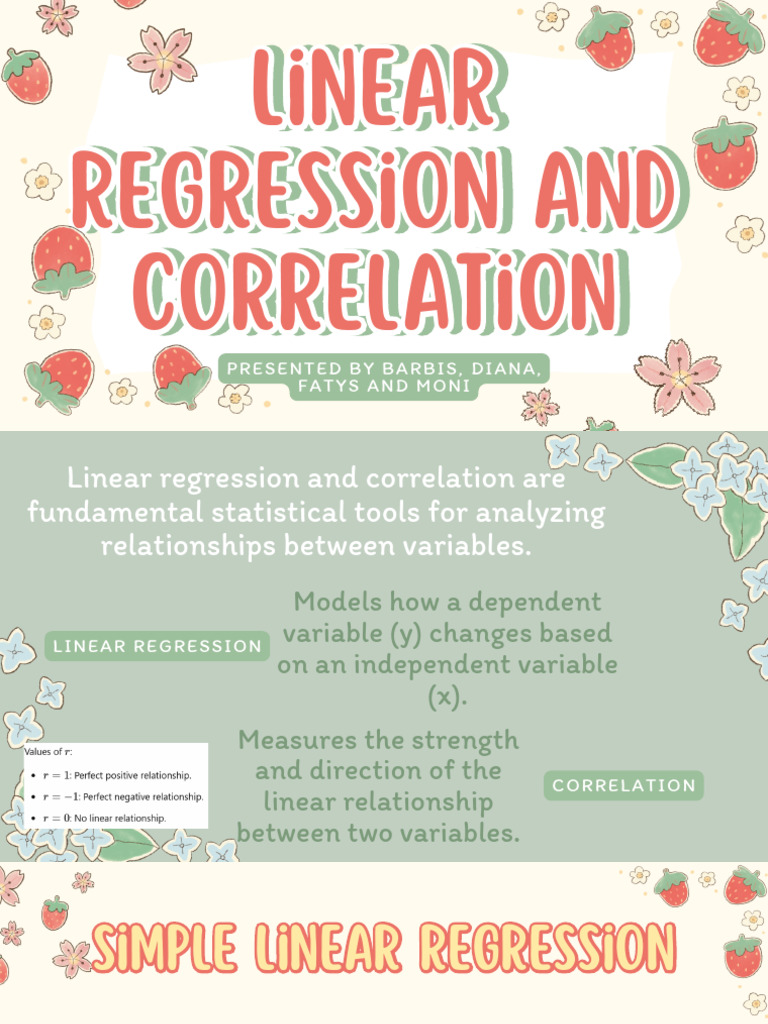 Presentación Regresión Lineal y Correlación | PDF | Coeficiente de determinación | Econometría