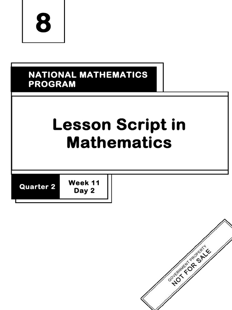 Lesson Script in Mathematics | PDF | Cartesian Coordinate System