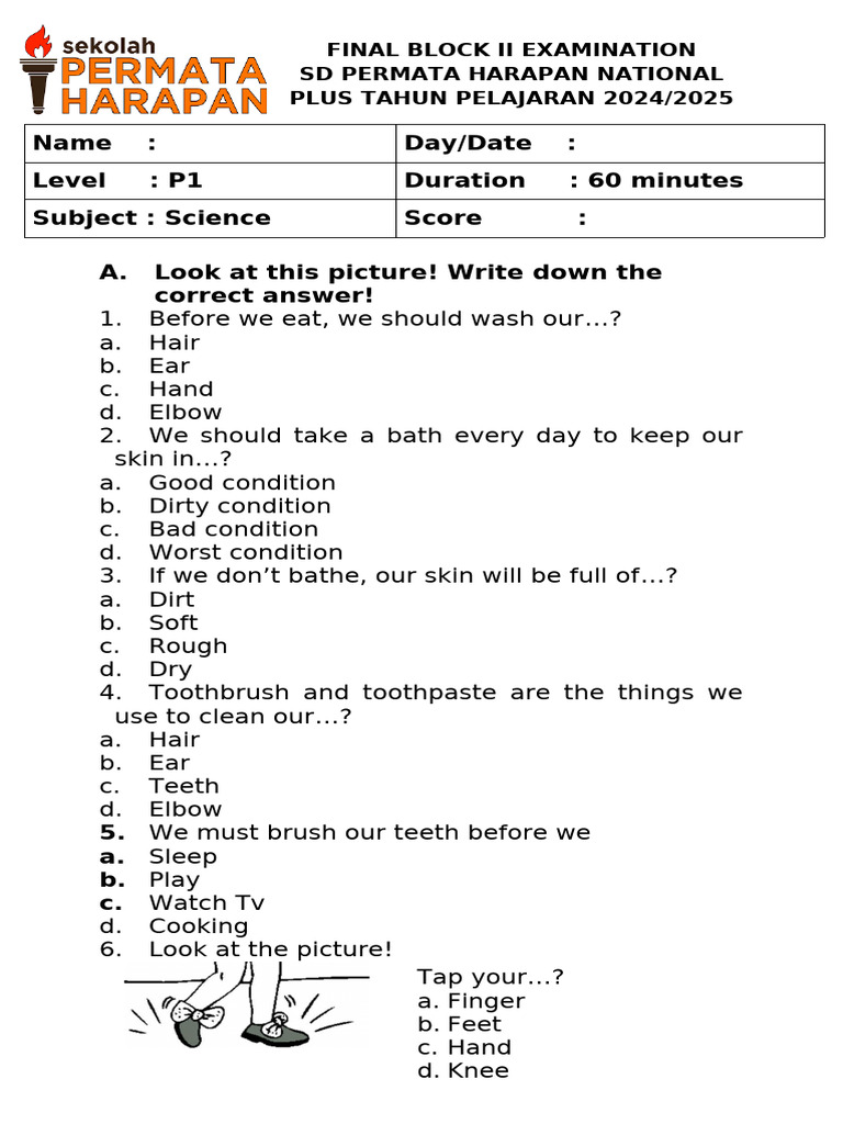 FINAL BLOCK 2 P1 | PDF