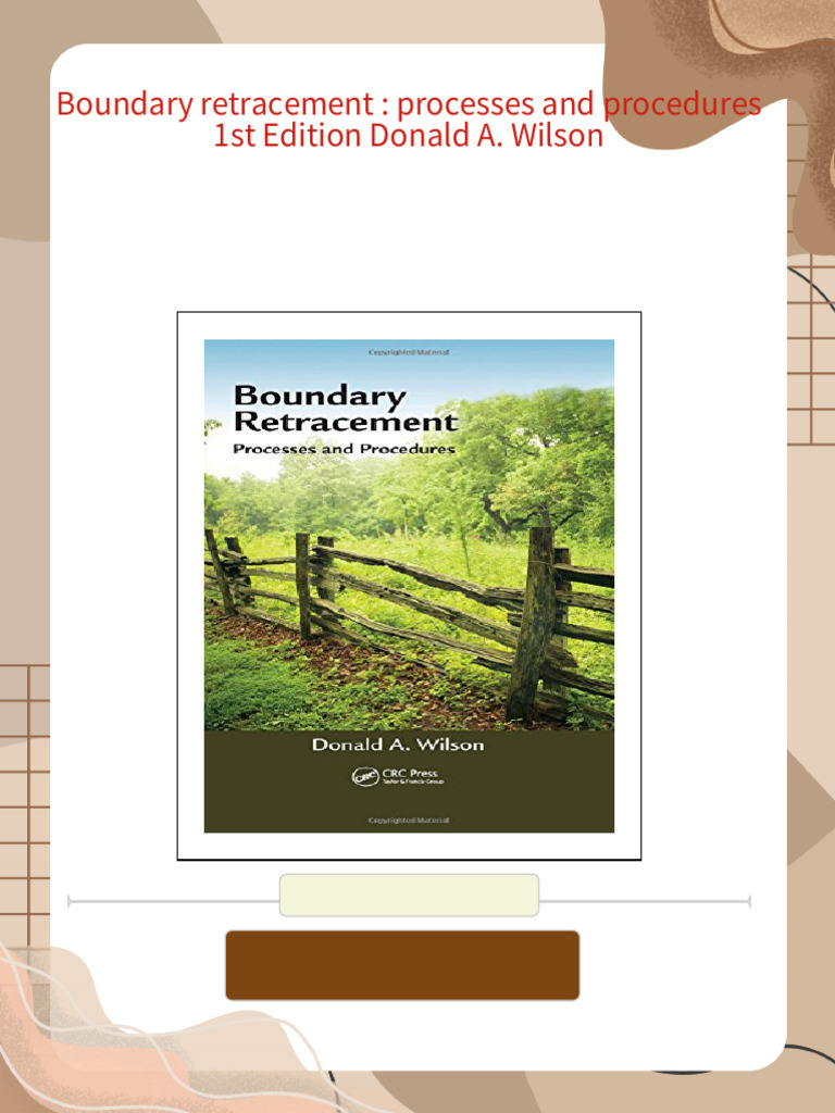 Boundary Retracement: Processes and Procedures 1st Edition Donald A ...