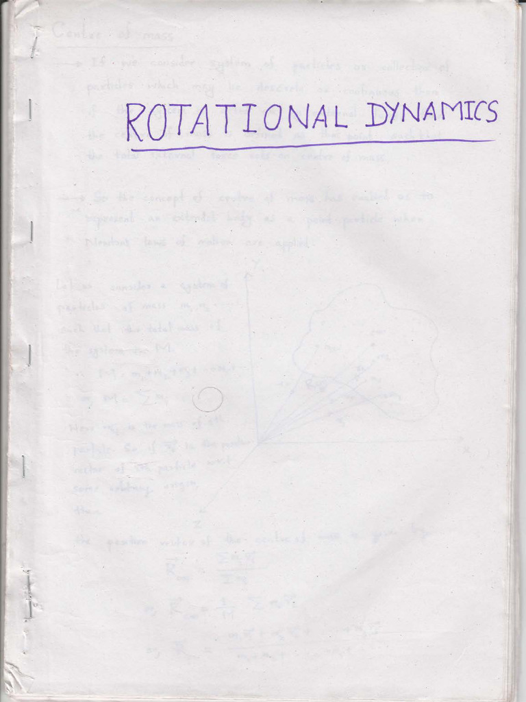 Rotational dynamics | PDF